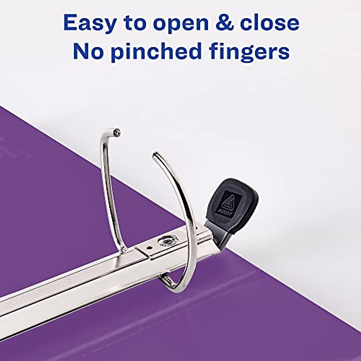 Avery Heavy Duty View 3 Ring Binder, 2" One Touch EZD Ring, Holds 8.5" x 11" Paper, 1 Purple Binder (79777)