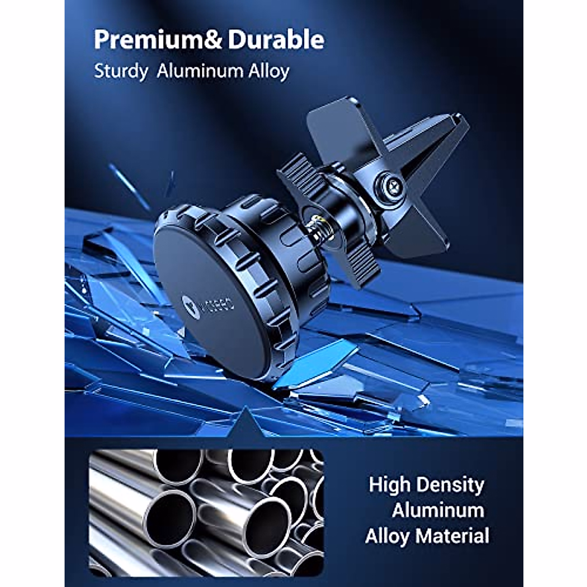 VICSEED 𝟮𝟬𝟮𝟯 𝙐𝙥𝙜𝙧𝙖𝙙𝙚𝙙 Magnetic Phone Holder for Car [6 Strong N55 Magnets] Magnetic Car Mount [1S Put &Take] Car Vent Phone Mount for Car Hands-Free Holder, Fit with All Smartphones