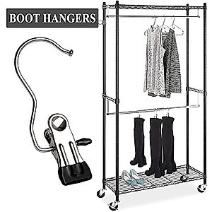 JOINSI 20 Pack Boot Hangers Closet Hanging Clips Laundry Hooks for Hats, Pants, Towel, Socks, Handbags, Bags, Underwear