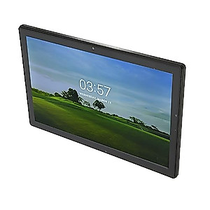 Tablet PC, 2MP Front Camera Dual SIM Dual Standby 10.1 Inch Tablet 6GB RAM 64GB ROM for Android10 for Learning for Work (Black)