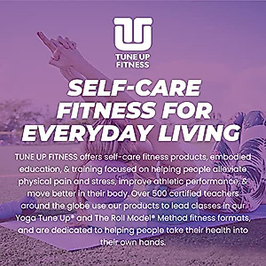 Tune Up Fitness – Coregeous Ball | Psoas Release, Abdominal, Belly & Lower Back Massager | Therapy Stretch Ball for Lower Back Pain, Stress & Digestive Relief, Improved Breathing & Sleep (Iris)