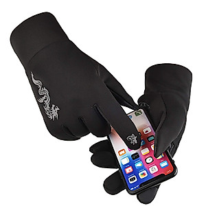 Aniywn Winter Running Gloves Touchscreen Thermal Gloves Men Women Winter Windproof & Waterproof Gloves Snow Warm Gloves