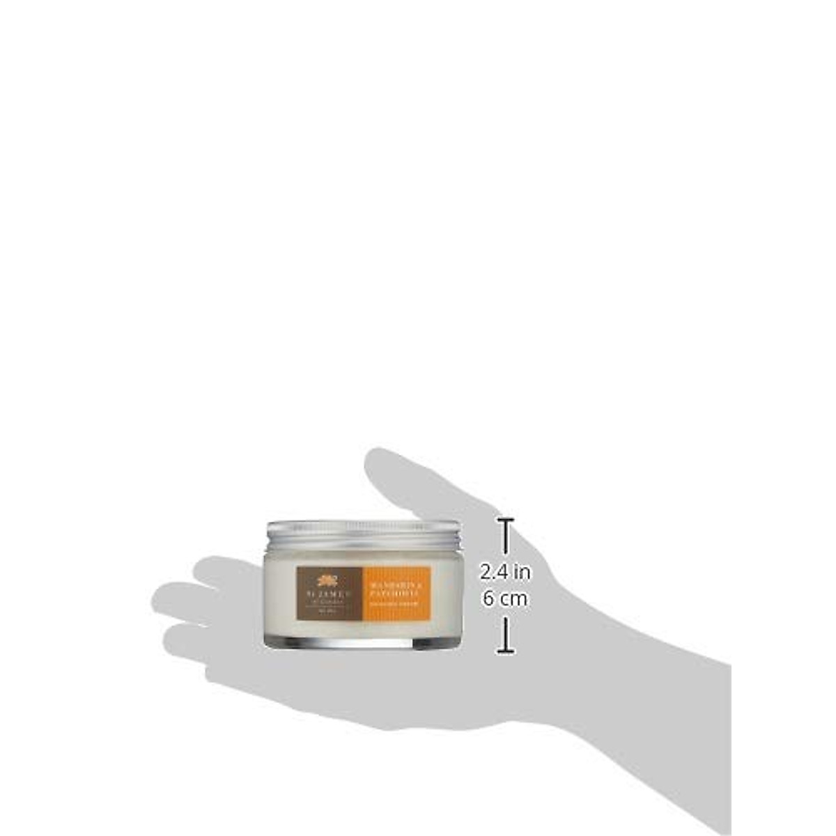 St James of London Mandarin & Patchouli Shave Cream Jar, 5.07oz