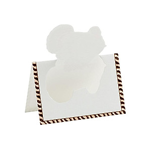 Caspari Thomas T. Byrd Die-Cut Place Cards, 24 Included