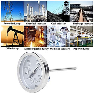 TS BX51 Stainless Steel Oven Barbecue Thermometer, Large Dial, High Accuracy, IP55 Level, for Kitchen Cooking, Food Safety with Premium Materials