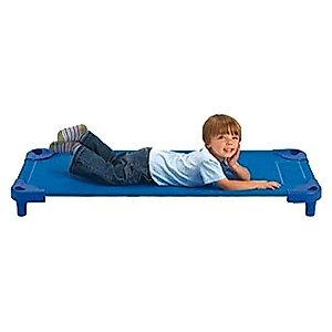 Angeles, AFB5750, Value Line Standard Kids Nap Cot, Stackable Classroom Rest Cot, Toddler Daycare or Preschool Indoor Sleeping - Fully Assembled