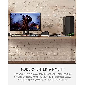 HP Pavilion Gaming Desktop, 10th Generation Intel Core i5-10400F Processor, NVIDIA GeForce GTX 1650 Graphics, 8 GM RAM, 256 GB SSD, Windows 11 Home (TG01-1120, Shadow Black)