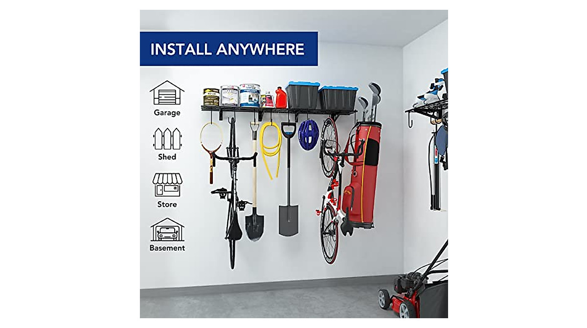 FLEXIMOUNTS Garage Wall Shelving - Organize & Store Efficiently