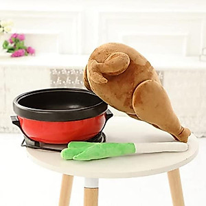 EPRHAY 40cm Simulation Leek Onion Stuffed Plush, Vegetable Plush Throw Pillow, Anime Cosplay, Soft Plush Toy Decoration Doll