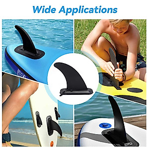 GEUNTECH Kayak Tracking Fin Detachable Watershed Board Fin for Kayak Canoe Boat Dinghy Accessories (1 Large Tracking fin)