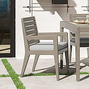 homestyles Sustain Outdoor Dining Armchair Pair, Gray