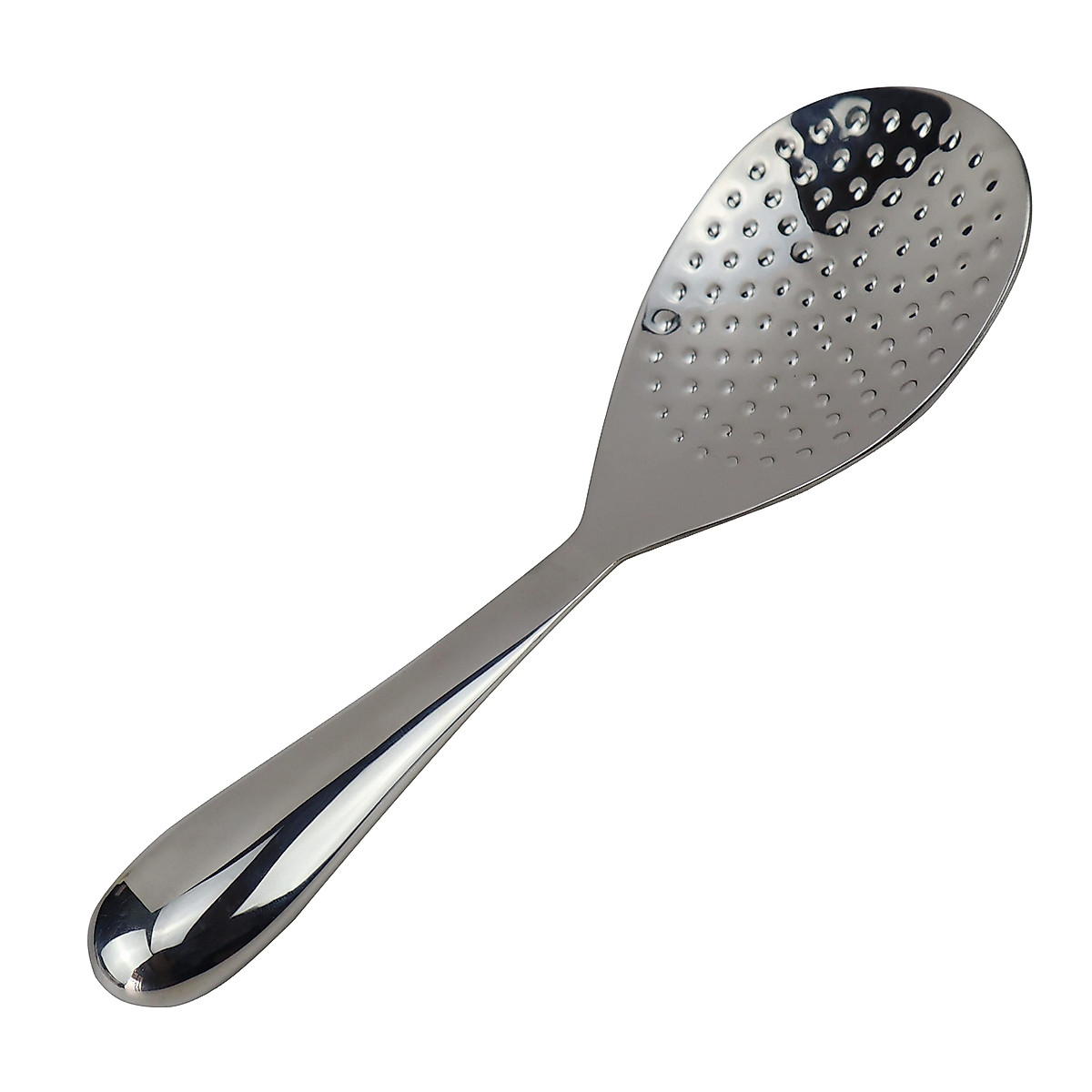 EIKS Stainless Steel Rice Paddle Spoon Spatula Non Stick for Rice Mashed Potato Salads, Apply for Kitchen Home Restaurant Serving - 8-inch Long