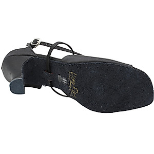 Very Fine Womens Dance Shoe CLC1636 Latin Salsa Ballroom Waltz Black Satin 3-inch Heel M 6.5