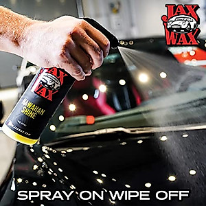 Jax Wax Hawaiian Shine Carnauba Car Wax, Quick Detail Spray for a Deep Gloss Finish on Car, Boat, Truck, Motorcycle and More - 32 Ounce