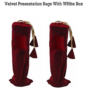 SIMCS HANDICRAFTS Royal Handmade Engraved Silver Plated Brass Champagne Flutes Set of 2 Wine Goblets for Valentine Wedding Christmas Housewarming Gifts with Presentation Velvet Bags