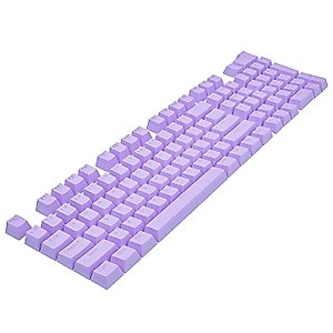 Granvela ABS Keycaps Set for Mechanical Keyboards, 104 Keys | for RGB Backlit | ANSI US-Layout | Campatible with 100% 75% 65% 60% MX Keyboard- Purple