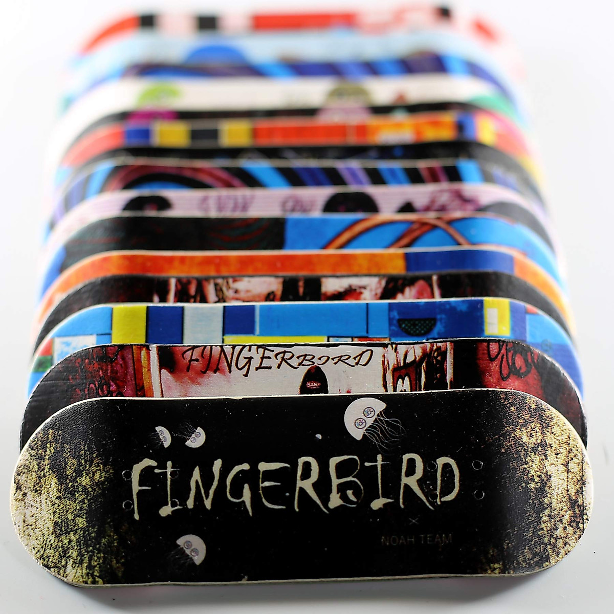 NOAHWOOD Wooden Fingerboard Complete Present Gift(Deck,Truck,Wheel) (Happy Birthday)