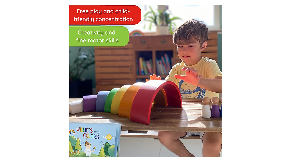 Montessori Rainbow Toy for Creative Play & Emotional Learning | Ages 3+