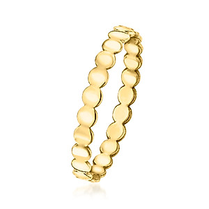 RS Pure by Ross-Simons Italian 14kt Yellow Gold Circle Ring. Size 8