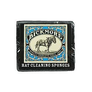 Bickmore Felt Hat Cleaning Sponge - Perfect for Western, Cowboy, Cowgirl Hats & More Black