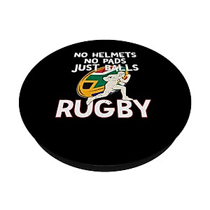 Funny South Africa Rugby No Helmets Design PopSockets Standard PopGrip