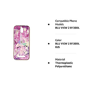 Oujietong Case for Blu View 2 B130dl Phone Case TPU Soft Cover DJS