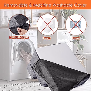 EHEYCIGA Dog Stairs for Small Dogs, 3-Step Dog Stairs for High Beds and Couch, Folding Pet Steps for Small Dogs and Cats, and High Bed Climbing, Non-Slip Balanced Dog Indoor Step, Grey, 3/4/5 Steps