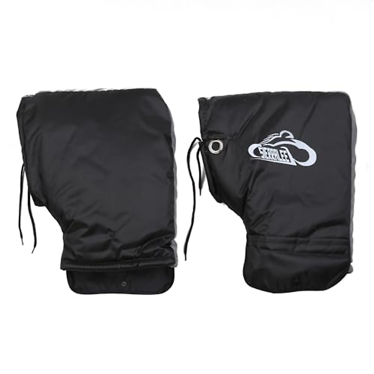 Handlebar Mitten Bicycle Mitts Winter Thermal Cover Cycling Hand Warm Windproof Cold Weather For Mountain Bike Motor Warm Handle Cover Bike Handlebar Mittens Bicycle Pogies Mitts Winter Thermal