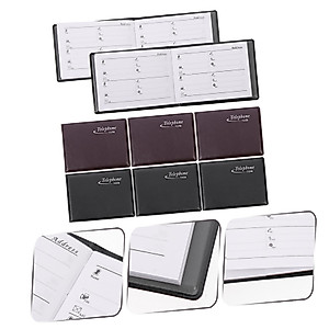 Ciieeo 10pcs Mini Phone Book Credit Card Wallet Mini Pocket Notebook Small Credit Card Wallet Password Book Password Keeper Organizer Pocket Address Book Paper Black Office Phone Book
