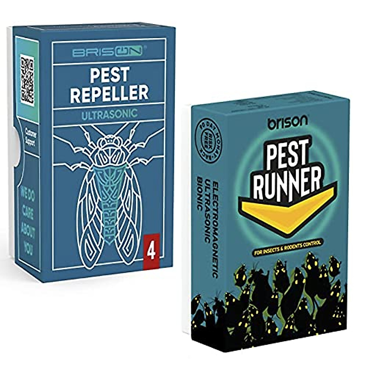 BRISON Ultrasonic Pest Repellent Plug in – Mice Rats Spider Control - for Repelling Rodents Insects Out of Indoors, Non-Toxic Electronic