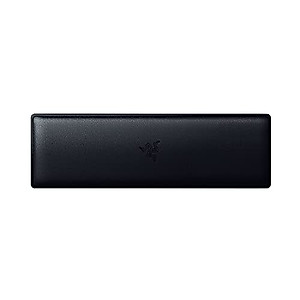 Razer Ergonomic Wrist Rest for Mini Keyboards: Plush Leatherette Memory Foam Cushion - Anti-Slip Rubber Feet