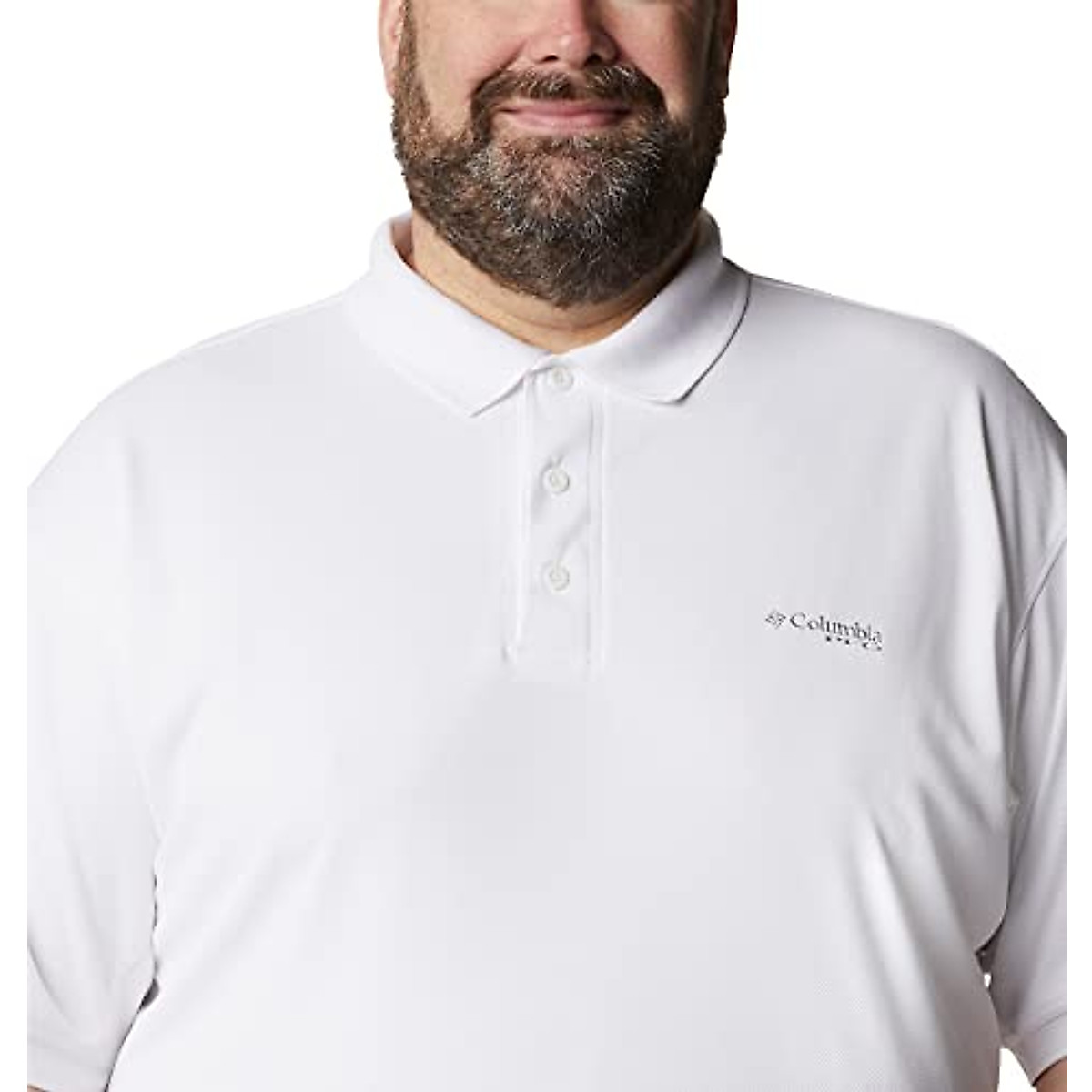 Columbia Men's Perfect Cast Polo,White,Small