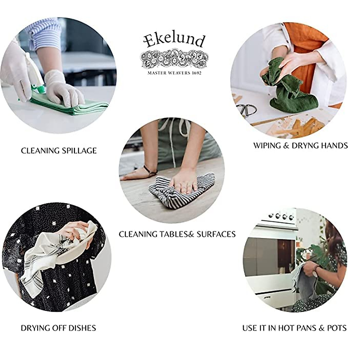 Ekelund Tea Towel -Dala Horse- Kurbits