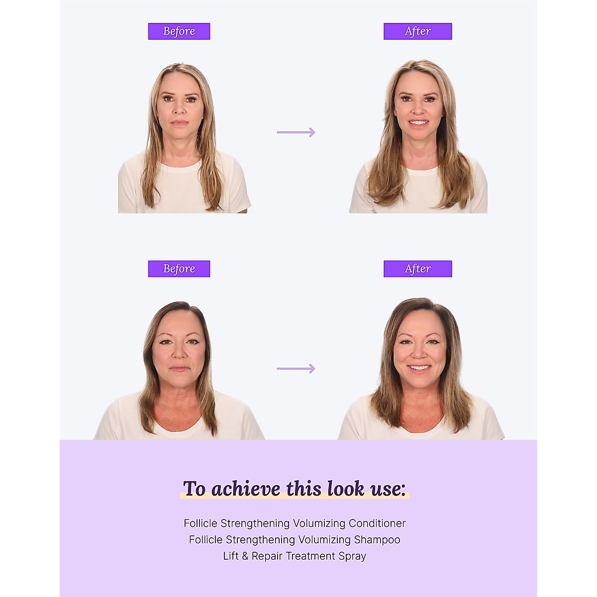 Keranique Volumizing Mousse for Women - Thickening and Styling Anti-Frizz Foam for Fine, Straight, Wavy, and Curly Hair