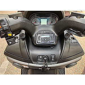 GUZARE Marine Stereo Bluetooth Waterproof Boats Golf Cart Radio Digital Media Stereo Receiver AM FM Tuner Bluetooth Streaming on ATV UTV Motorcycle and Spa Hot Tubs