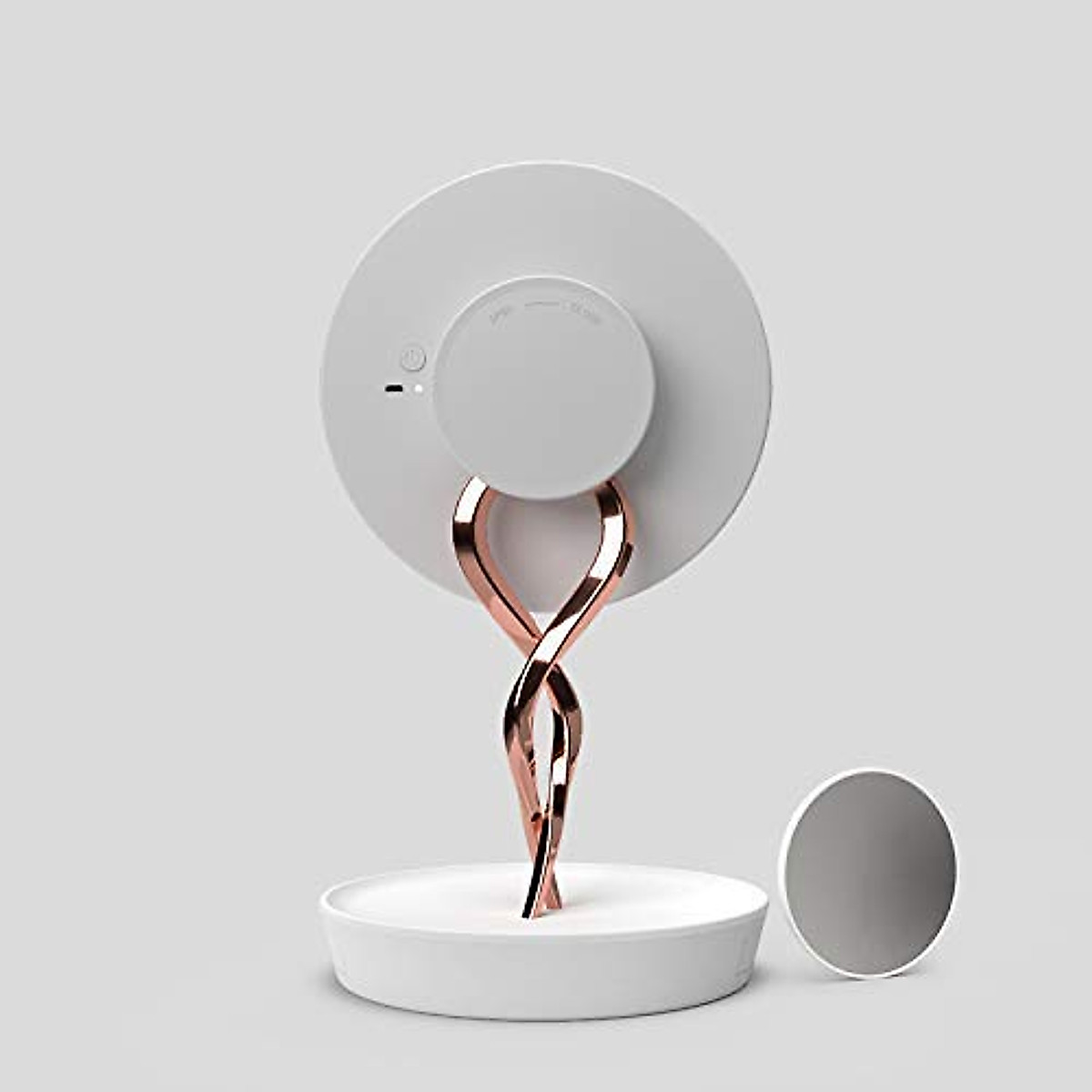 LIMEI-ZEN Lighted Makeup Mirror, 22 LED Cosmetic Mirror Touch Screen Dimming 45° Rotation with Stand Charging Vanity Mirror USB Charging with Lithium Battery Mirrors