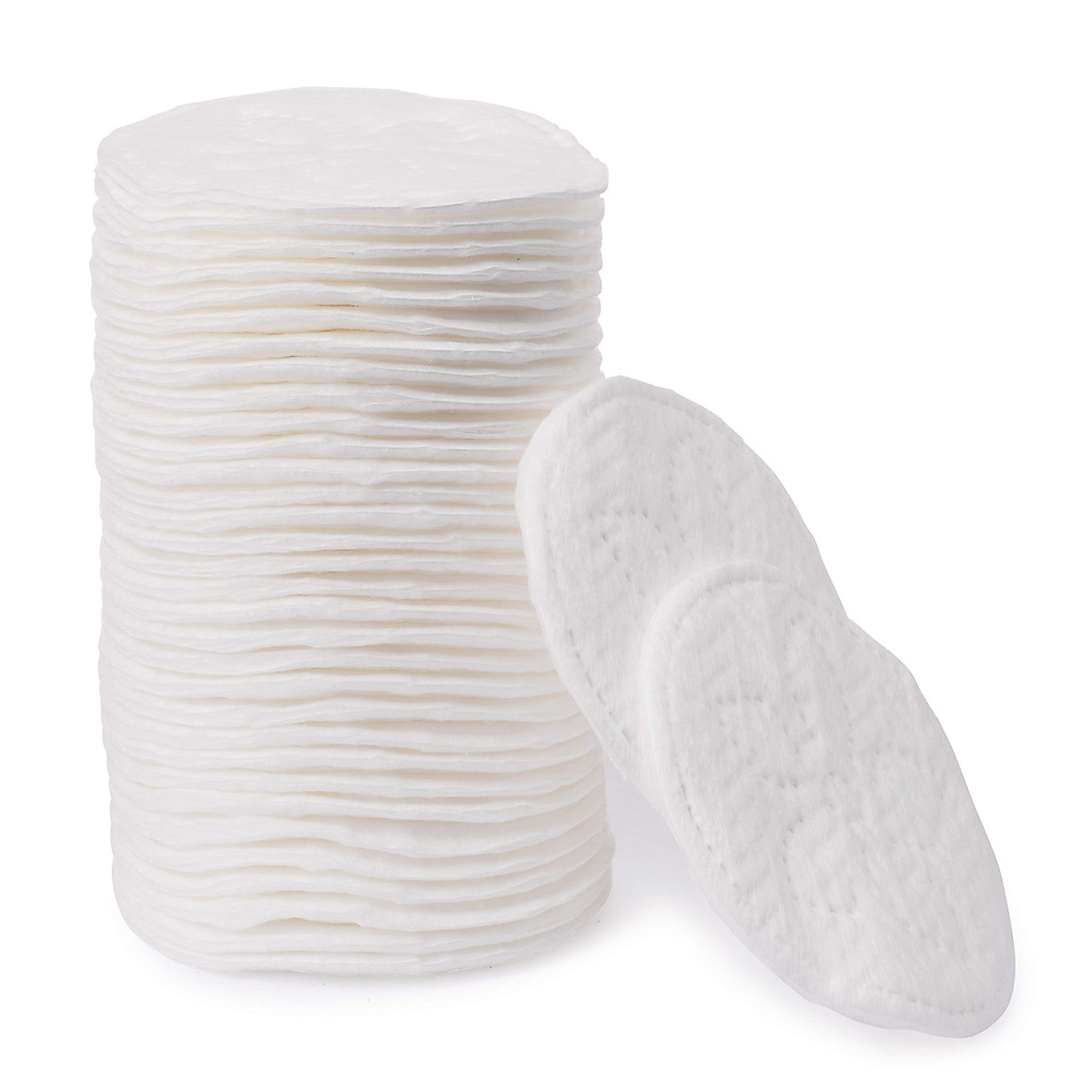 Premium 100% Cotton Rounds (100 Count) - Soft and Gentle Makeup Remover and Cleansing Pads for Face, Nail, and Personal Care - Absorbent, Textured, Lint-Free, and Hypoallergenic