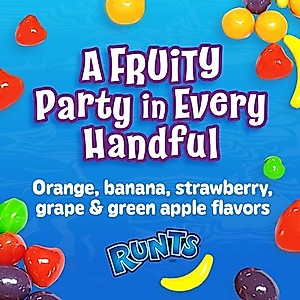 Wonka Runts Hard, Chewy & Fruity Candy, 5 Ounce Theater Candy Boxes (Pack of 12)