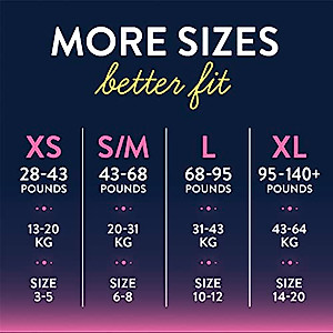 Goodnites Nighttime Bedwetting Underwear, Girls' S/M (43-68 lb.), 44 Ct