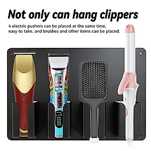 2Pcs Clipper Holders for Barbers - Barber Clipper Holder Rack, Barber Clipper Organizer, Hair Clipper Holder, Hair Trimmer Storage Rack (Wall Mount)