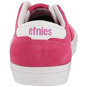 Etnies Women's Calli Vulc Low Top Skate Shoe, Pink/White, 8