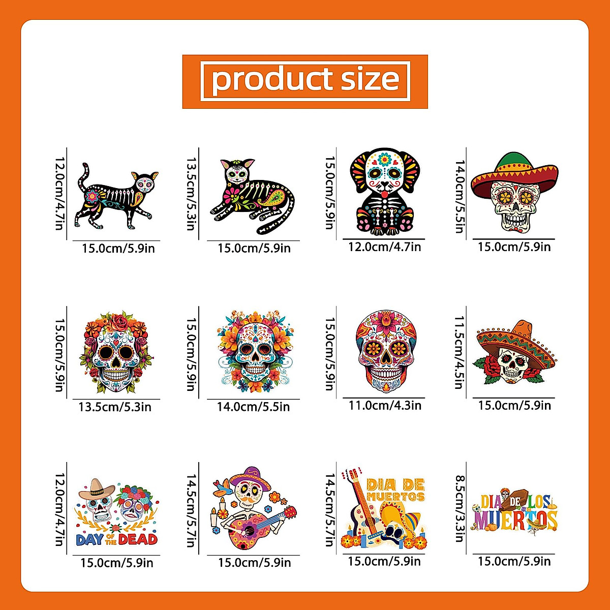 Day of the Dead Decorations for Altar NO-DIY Dia De Los Muertos Party Supplies Include 2pcs Dia De Los Muertos Banner and 12pcs Double Sided Day of the Dead Hanging Swirl for Mexican Halloween Party