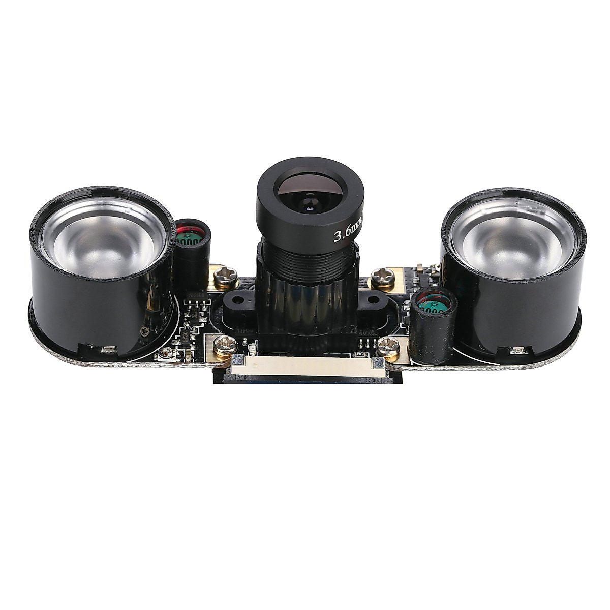 Unistorm Raspberry Pi Zero W Camera Module Night Vision with 3.6mm Adjustable Focal Length 2pcs IR Sensor LED Light Raspberry Pi Zero Adjustable Camera