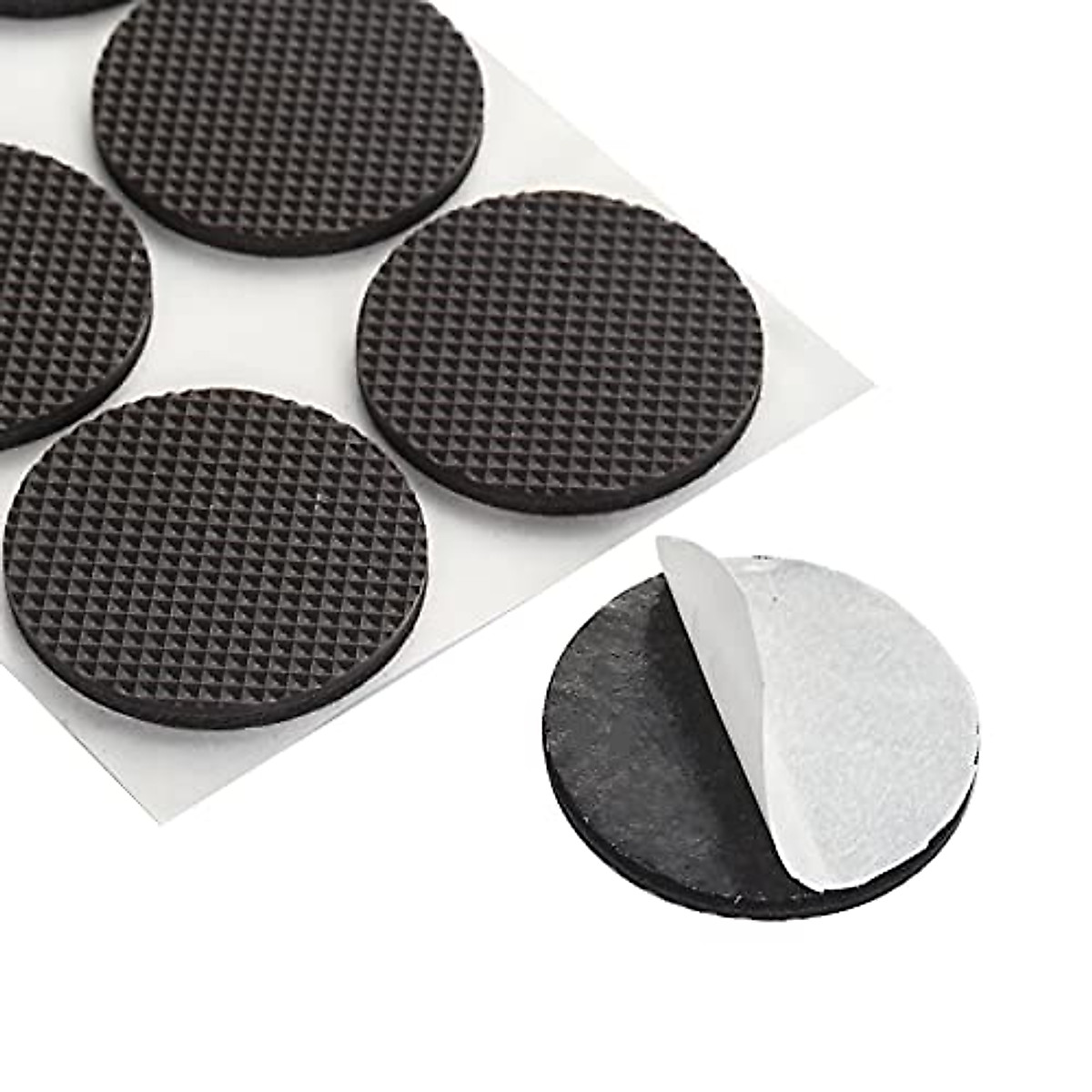 Non Slip Furniture Pads - Round, Square, Rectangle, Furnigear Premium 129 Pieces Furniture Grippers Chair Leg Pads Self Adhesive Rubber Chair Feet- Anti Scratches Furniture Pads for Hardwood Floors