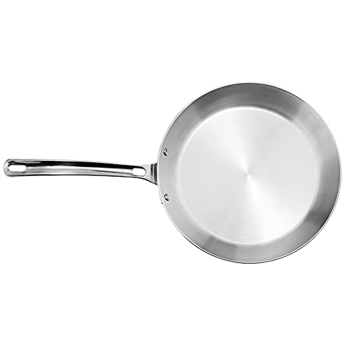 Viking Contemporary 3-Ply Stainless Steel Fry Pan, 12 Inch, Silver