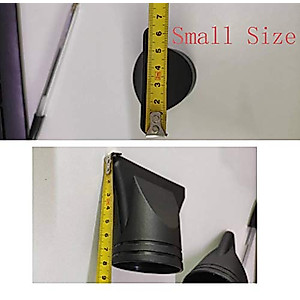 2PCS(Not Universal) Black Plastic Salon Hair Dryer Nozzle Replacement Narrow Concentrator Replacement Blow Flat Hair Drying Nozzle Special for Diameter 4.5cm