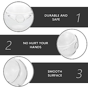 Yardwe Glass Salad Bowl Set w/ Ice Chiller Base Cold Serving Dish Set w/ Ice Chamber Dry Ice chilled serving bowl Double Salad BowlChilled Pasta Fruit Salad ( 10X10X6CM ) (O98VT2316439GKBALJ)