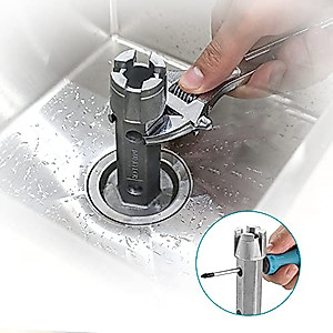 DURATECH Tub Drain Remover Wrench, Tub Dual Ended Drain Wrench, Aluminum Alloy Wrench for Bath drains, Shower Drains and Closet Spuds
