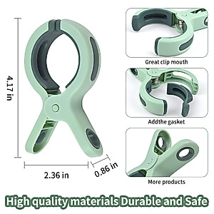 UGWKivd 6pcs Beach Towel Clips for Chair, Windproof Clamps for Ultimate Beach Comfort.Not only for The Seaside, but Also for Cruise,Kitchens and Other Scenes