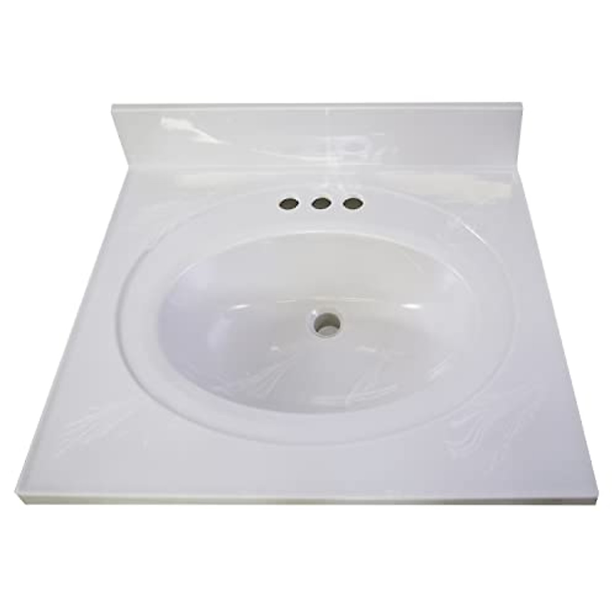 Design House 584870 Bath Shaker 2-Door Bathroom Vanity with Cultured Marble White Top, 4-Inch Centerset, 2 Piece